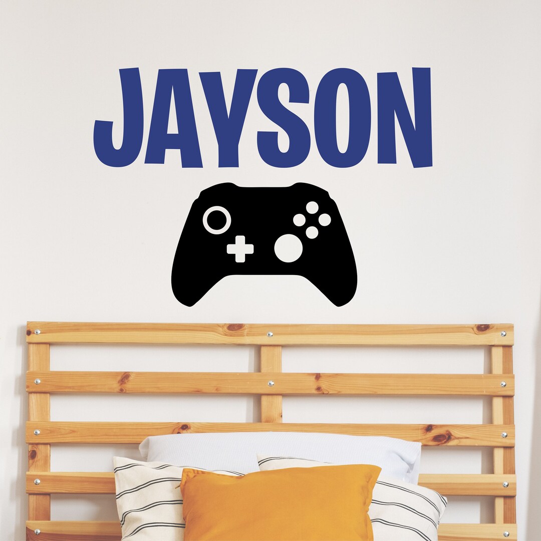 Gamer Tag Wall Decal - Personalized Name Custom Name Wall Sticker ...
