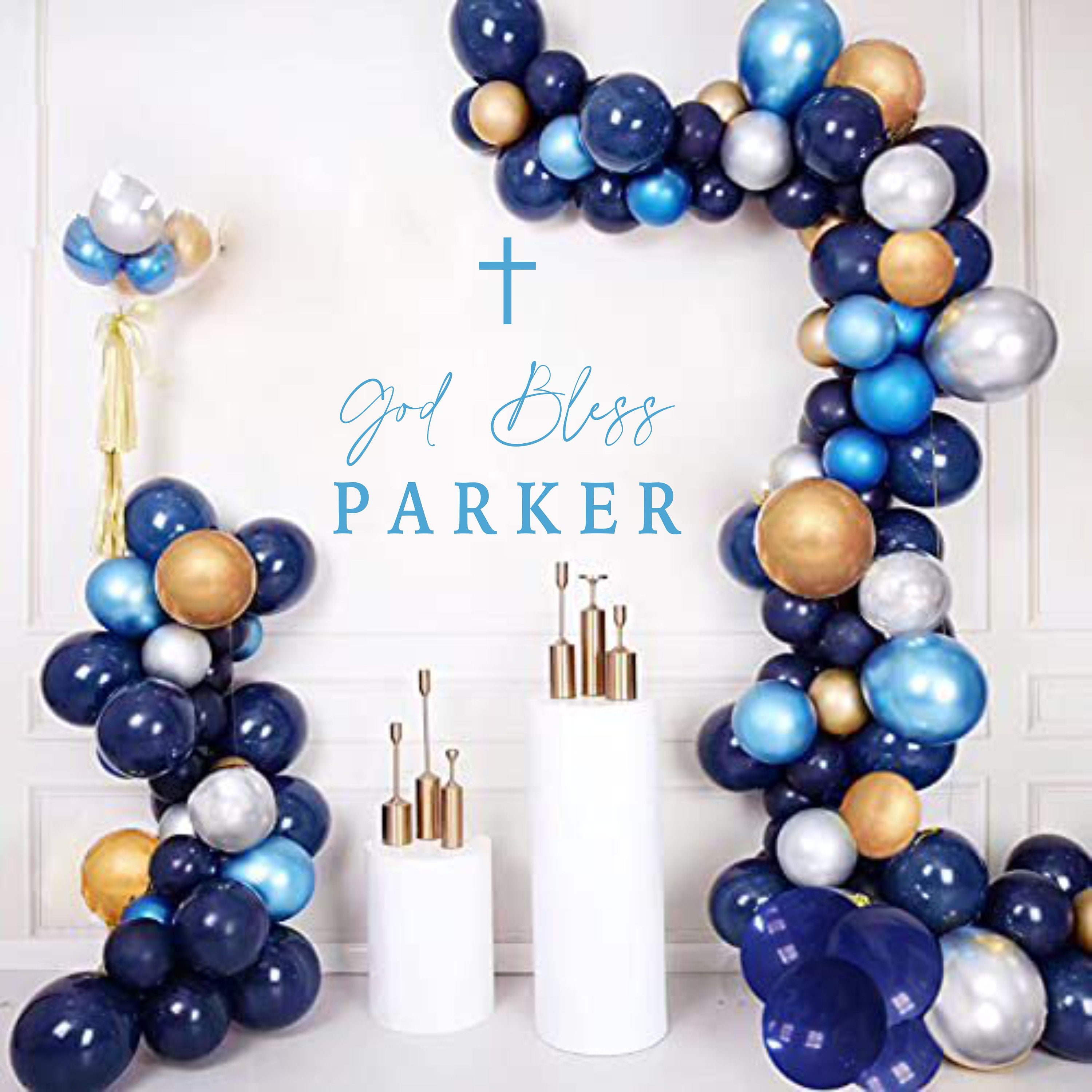 Personalized Baptism Decal Baptism Party Backdrop - Etsy