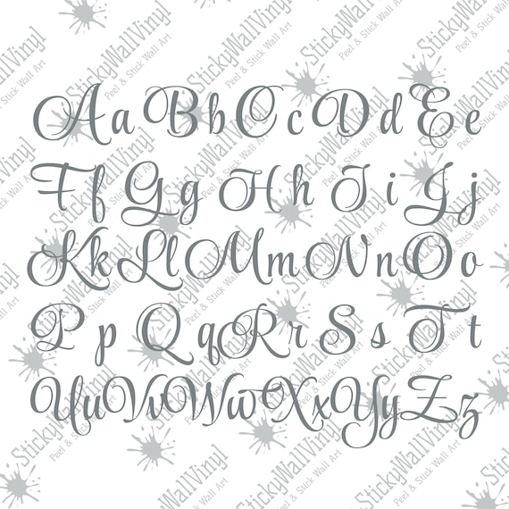 Fancy Cursive K Vinyl