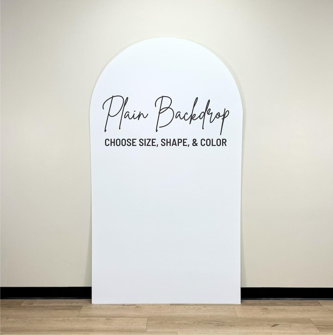 Plain Backdrop - Custom Party Backdrop - DIY Party Backdrop - Large ...