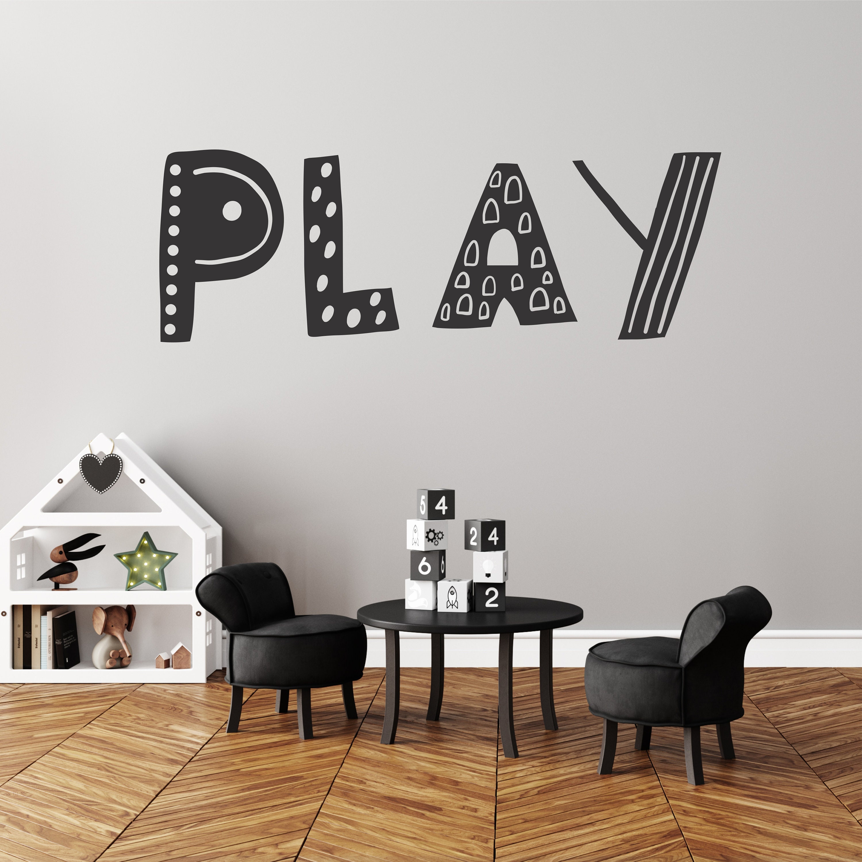 Playroom Wall Decals Kids Playroom Decor Nursery Decals - Etsy