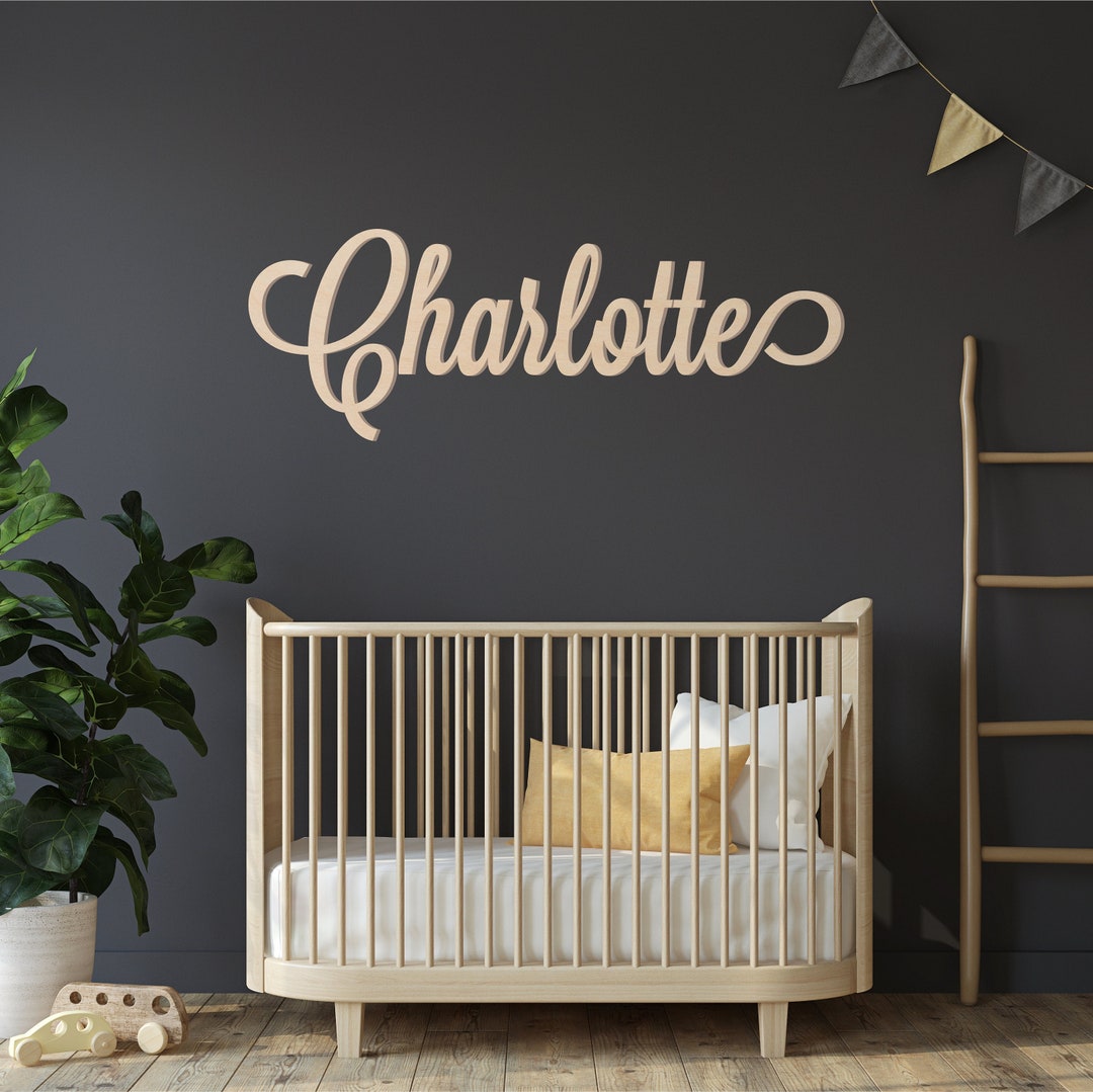 Custom Wood Name Sign | Nursery Name Sign | Personalized Name Sign ...