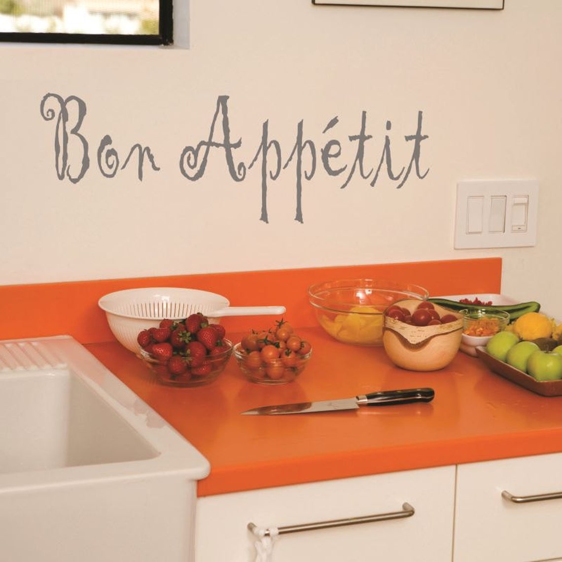 Kitchen Bon Appétit Wall Decal Sticker - Etsy
