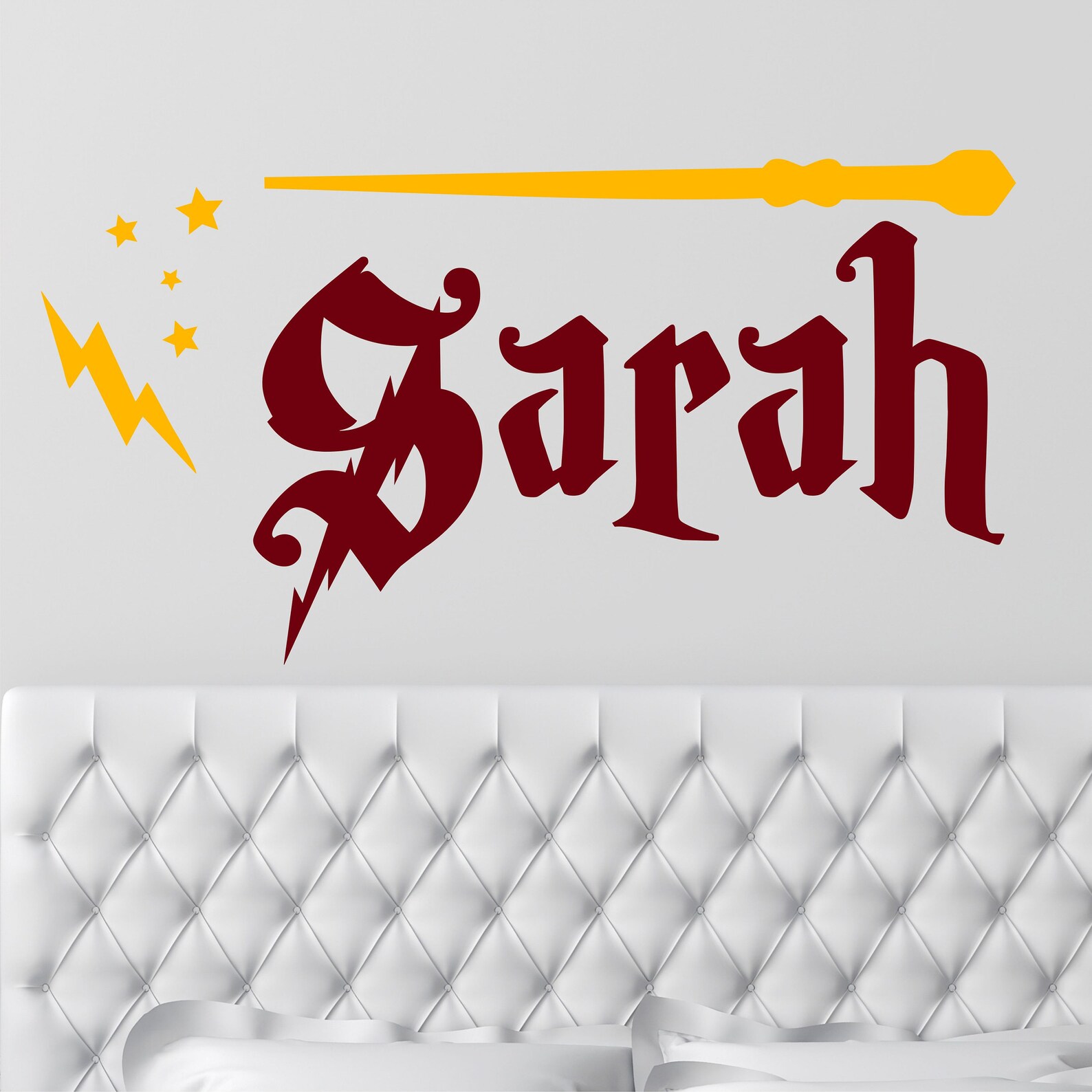 Wizard Name Wall Decal Custom Name Wall Decal Boys Name - Etsy