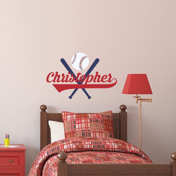 Baseball Wall Decal - Etsy
