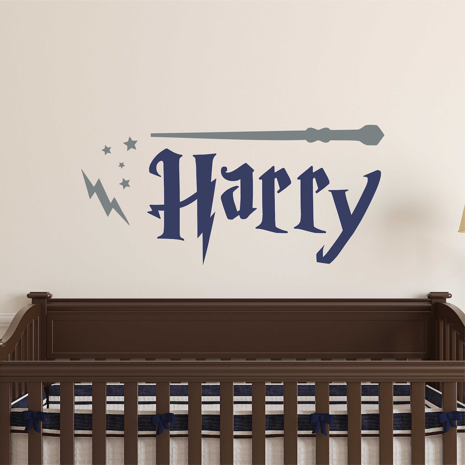 Wizard Name Wall Decal Custom Name Wall Decal Boys Name - Etsy