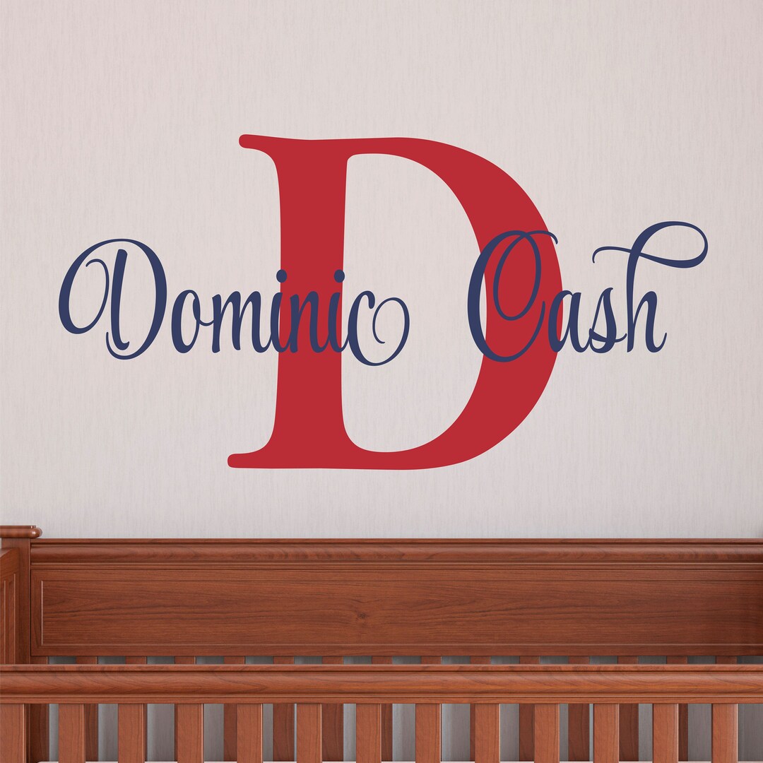 Boys Name Wall Decal Boy Name Wall Decal Wall Decor Boys Name Decal ...