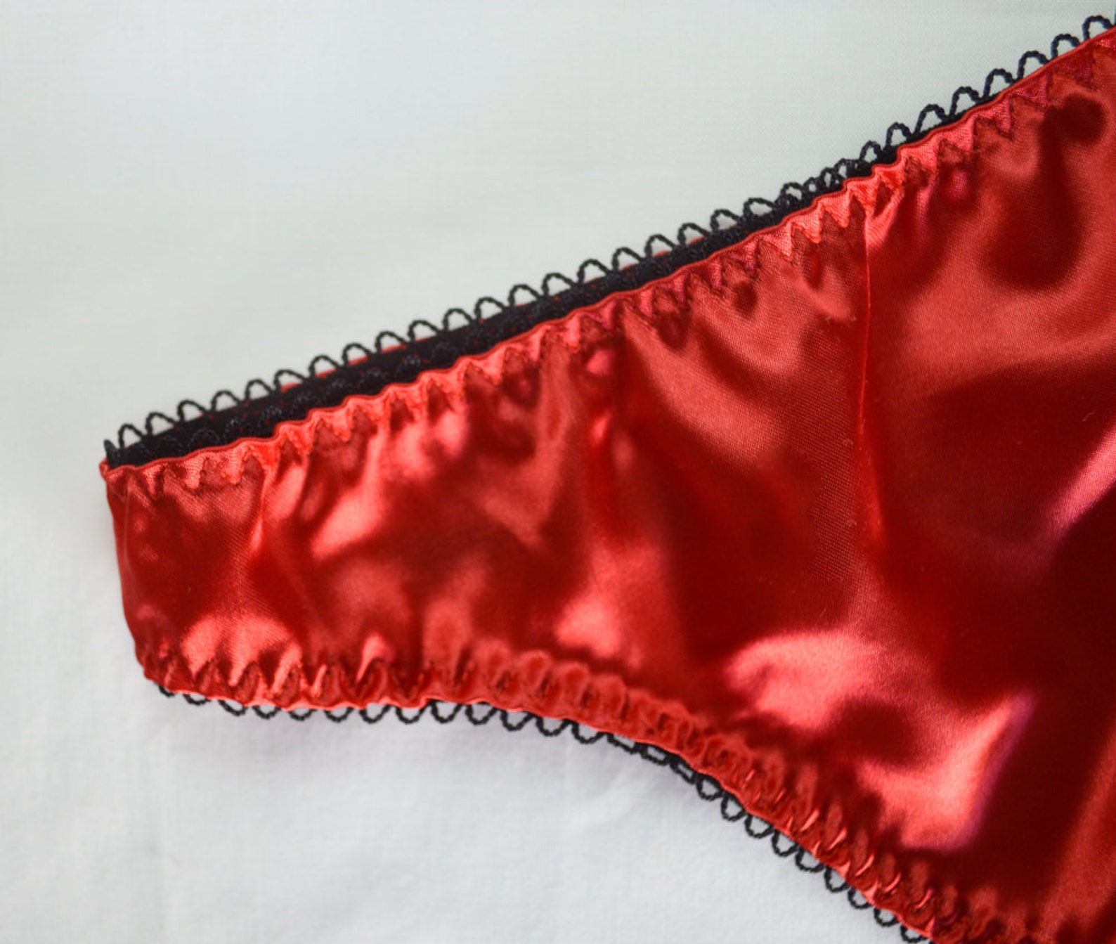 Silky Red Satin Panties For Men By Biscuit Couture Etsy