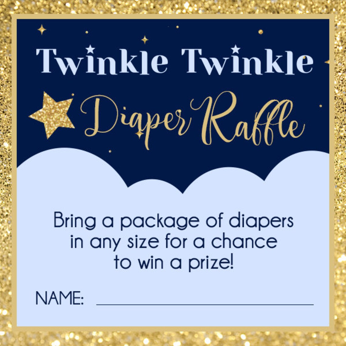 Custom Twinkle Twinkle Little Star Baby Boy Favor Label - Etsy