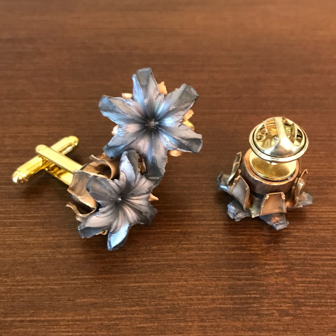 Bullet Cufflinks and Lapel Pin Combo Pack - 9mm, .40S&W or .45ACP ...