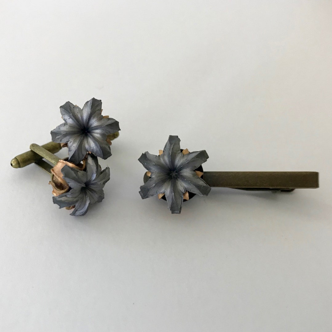 Bullet Cufflinks and Tie Clip Combo Pack 9mm .40S&W or - Etsy