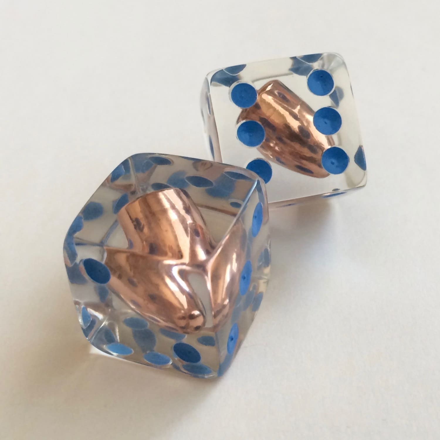 9mm Pair of Loaded Dice Taking the Phrase to A Literal | Etsy