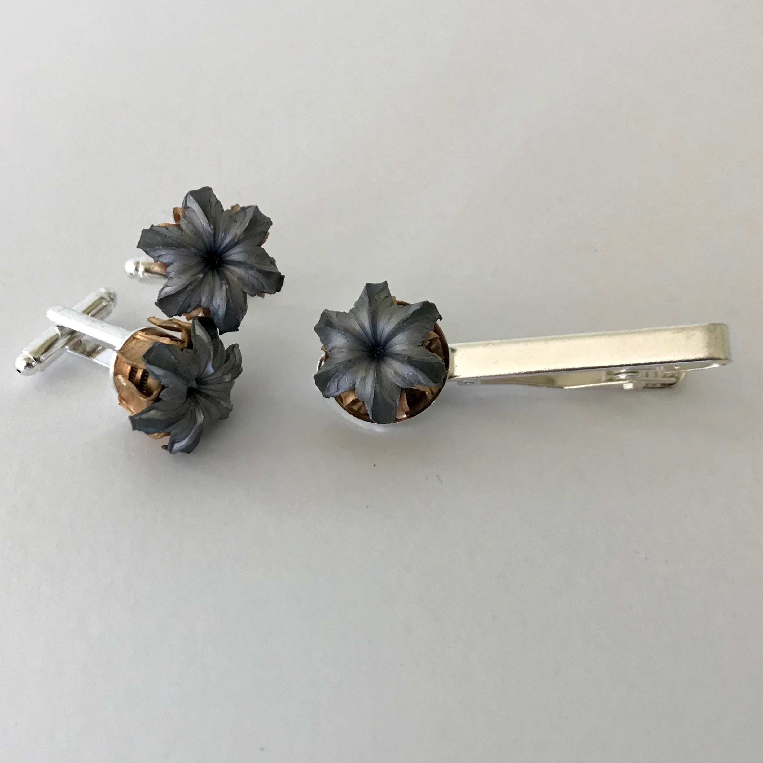 Bullet Cufflinks and Tie Clip Combo Pack 9mm .40S&W or | Etsy