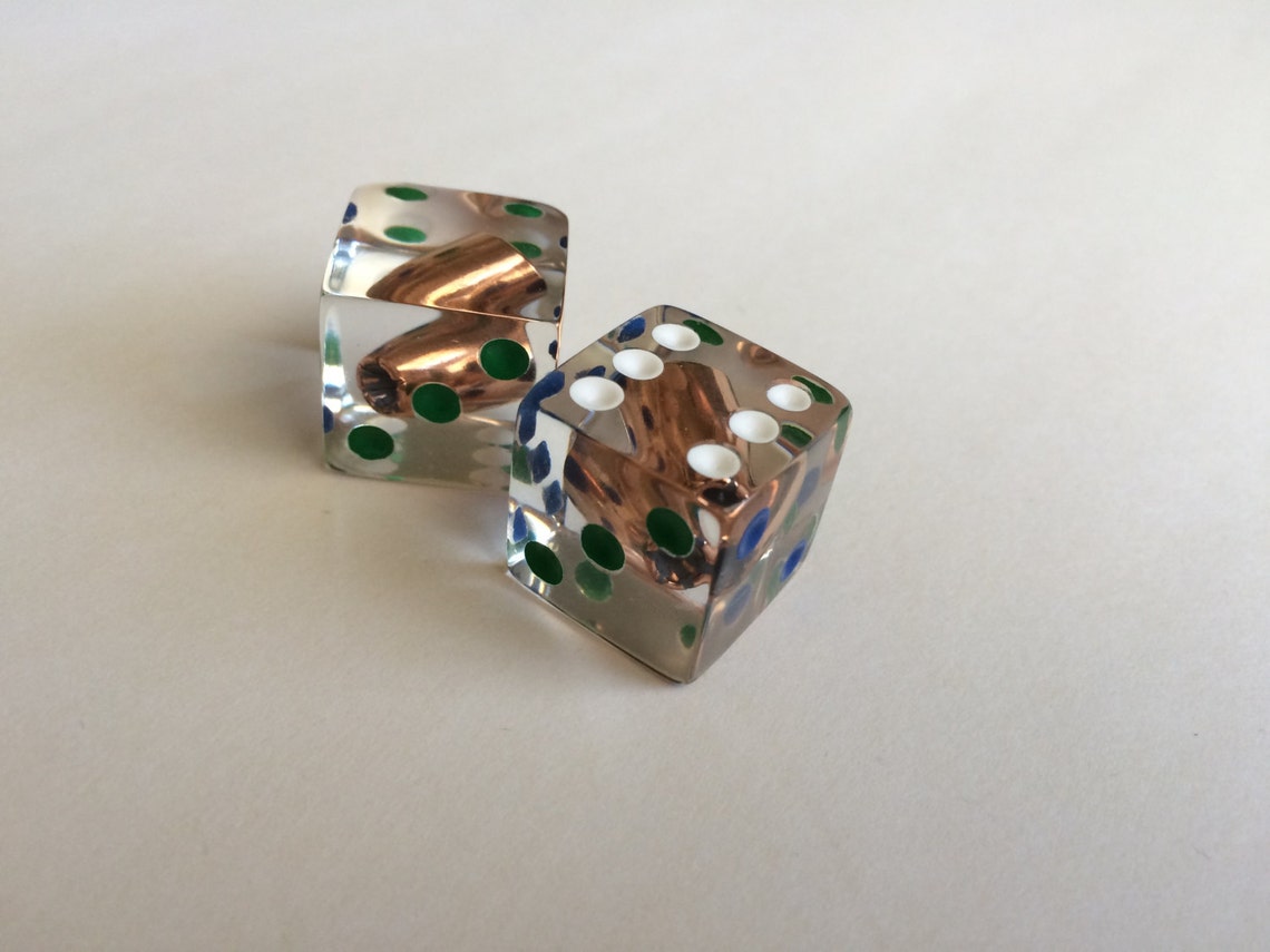 9mm Pair of Loaded Dice Taking the Phrase to A Literal | Etsy