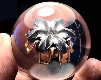 9mm Federal HST micro 150 Grain Bullet Encased in Resin Sphere Clear ...