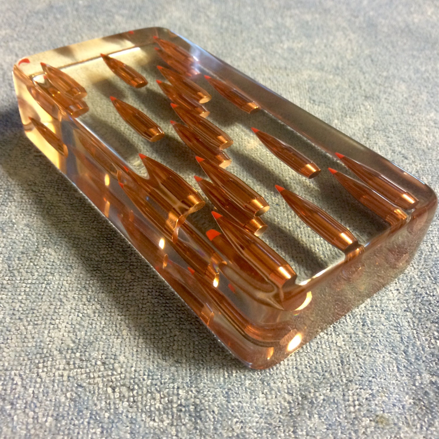 Custom "the Matrix" Style Paperweight/display Piece - 20 Hornady A-MAX ...