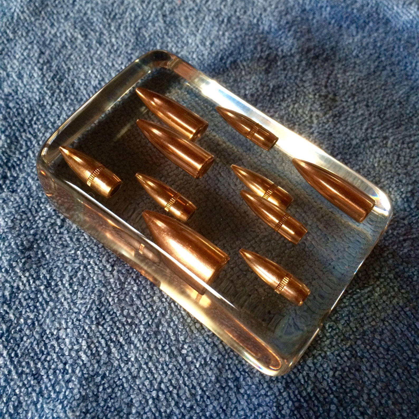 AR15/AK47 "the Matrix" Style Desktop Bullet Paperweight - Milspec 55gr ...