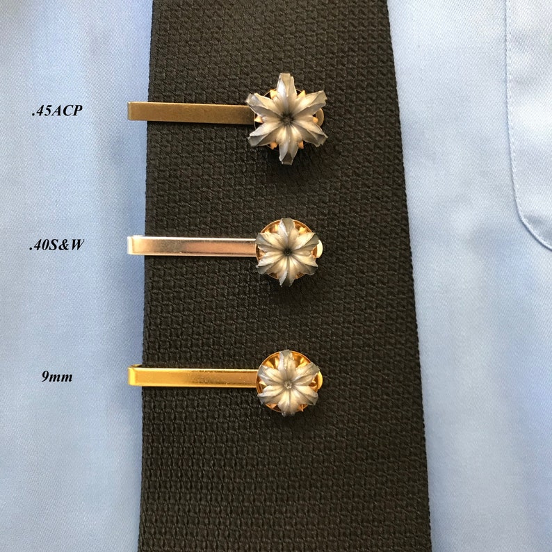 Bullet Cufflinks and Tie Clip Combo Pack 9mm .40S&W or | Etsy