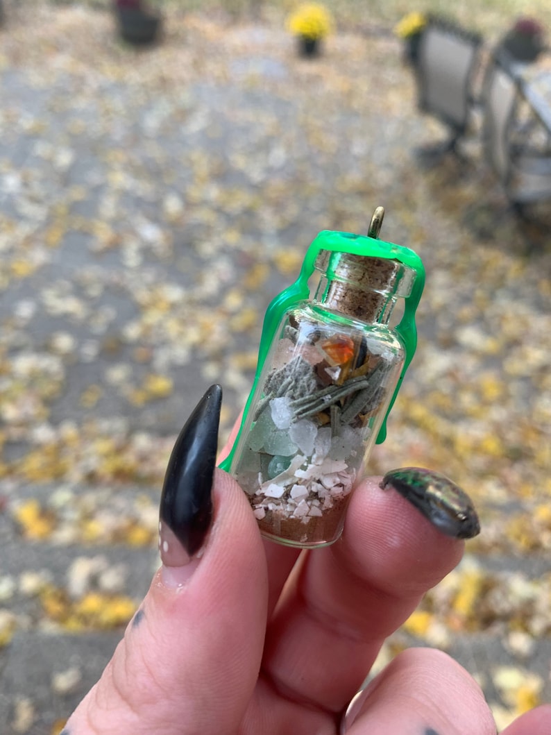 Custom Mini Spell Jar, Handmade, Michigan Made, Personalized, Crystals ...
