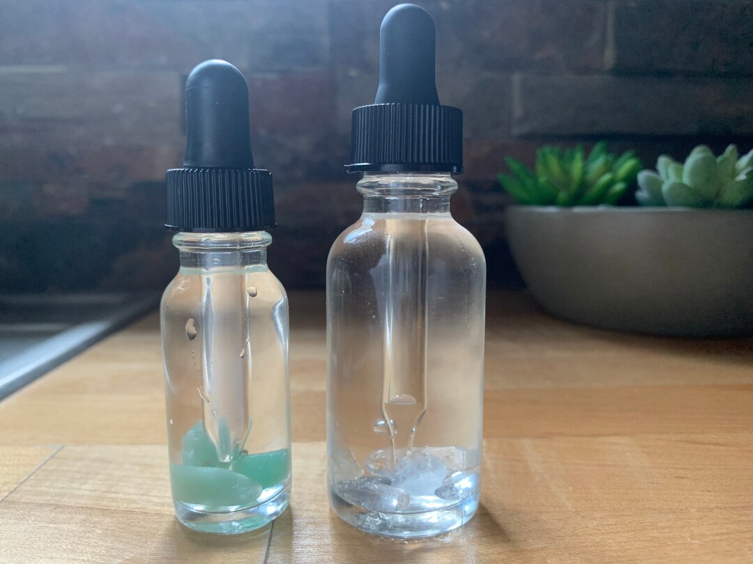 Custom Moon Water Vial With Crystals, Hand Made, Michigan Made, Gift ...