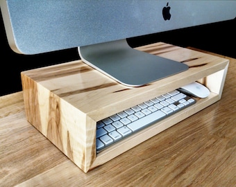 Monitor Stand Desk Organizer - Etsy