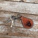 Highland Cow Key Fob Leather Key Ring Keychain Hand Made Hand Stitched ...