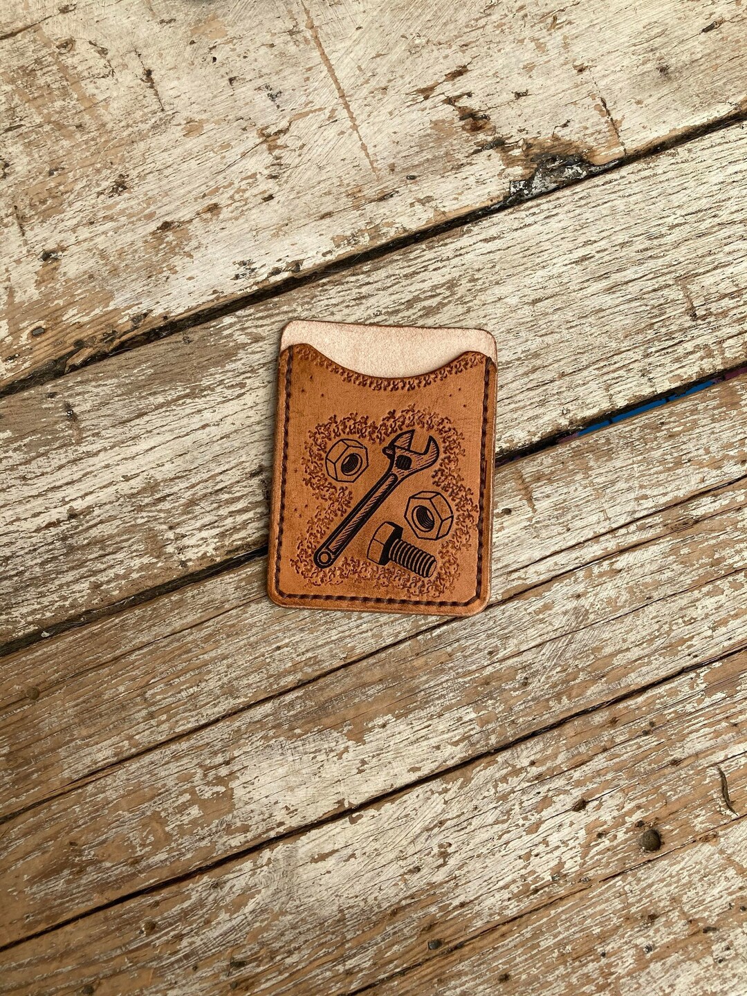 Spanner Card Holder Mechanic Nuts and Bolts DIY Minimal Wallet Hand ...