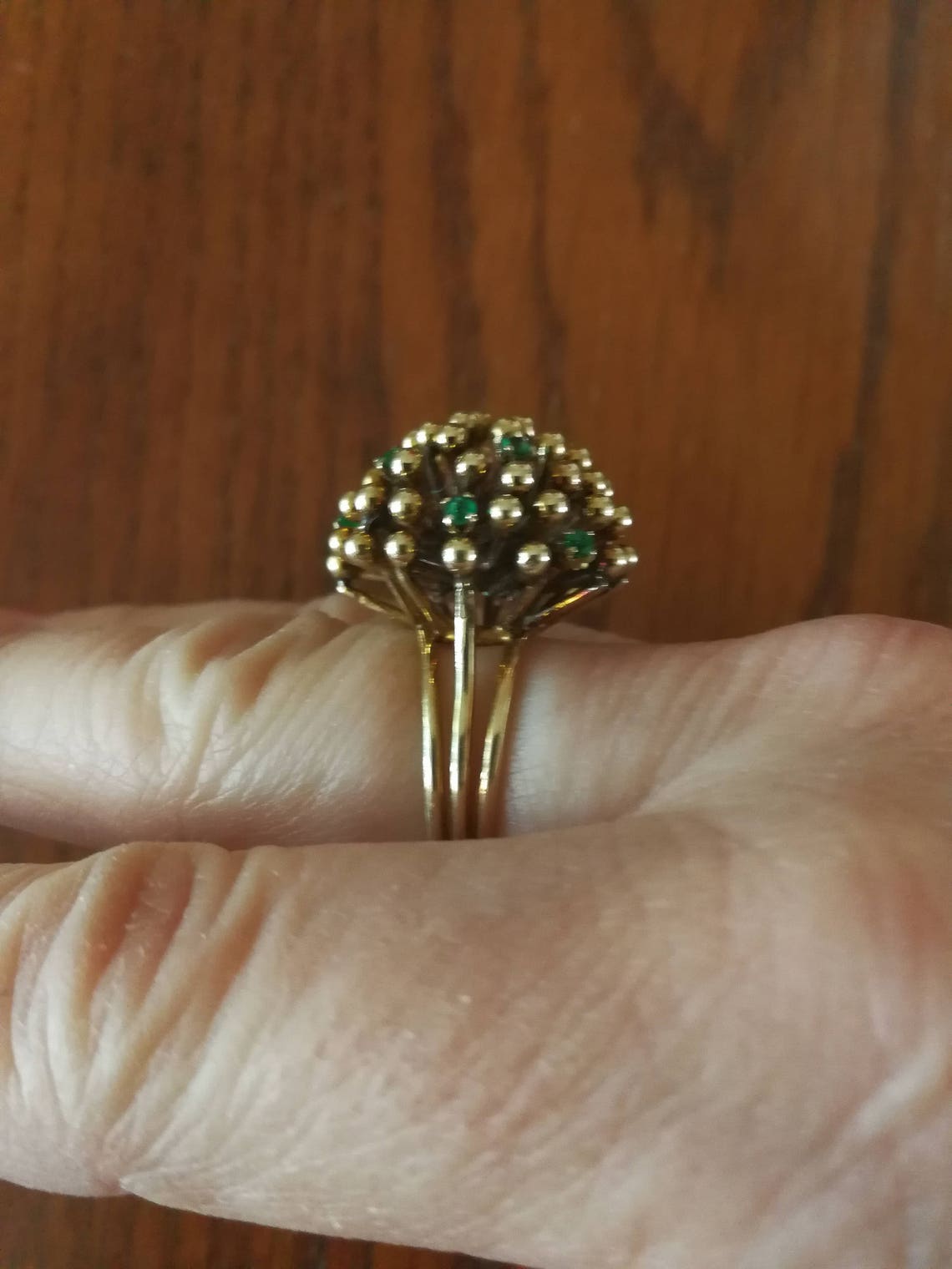 14K Emerald Ring - Etsy