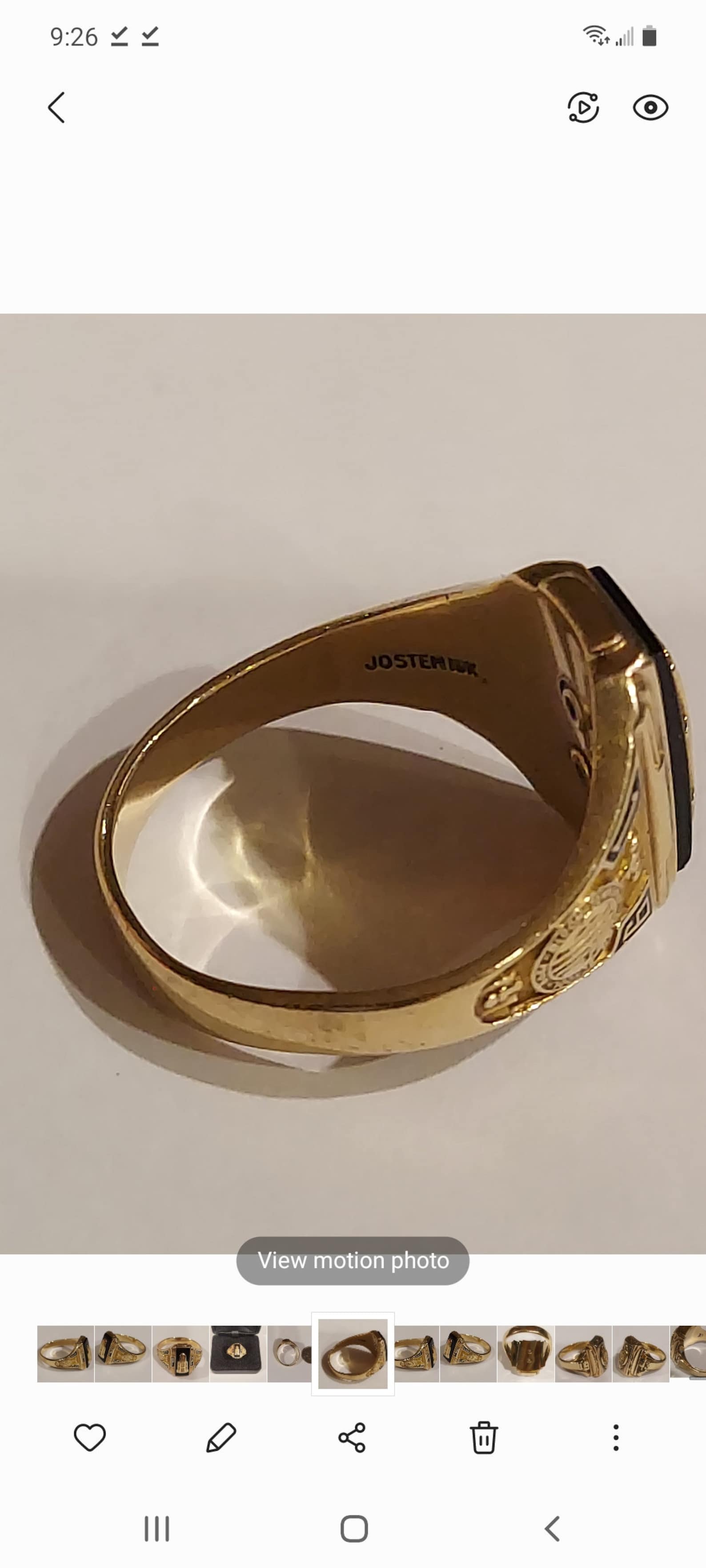 10K Gold Bloom High School Class Ring - Etsy