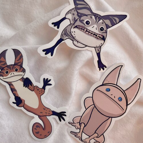 Loth Wolf Loth Cat Morai Vinyl Sticker - Etsy