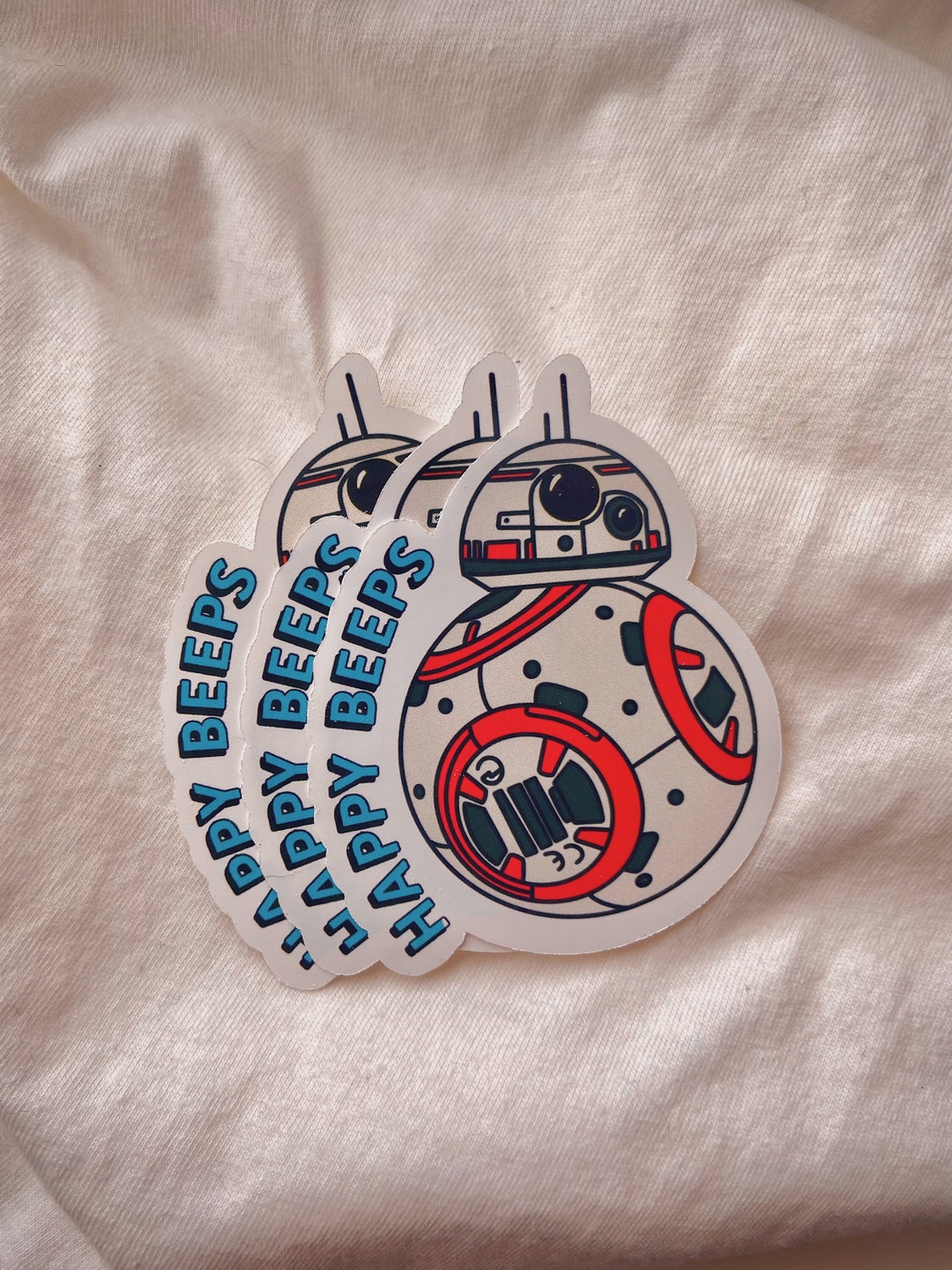 Happy Beeps Matte Sticker - Etsy