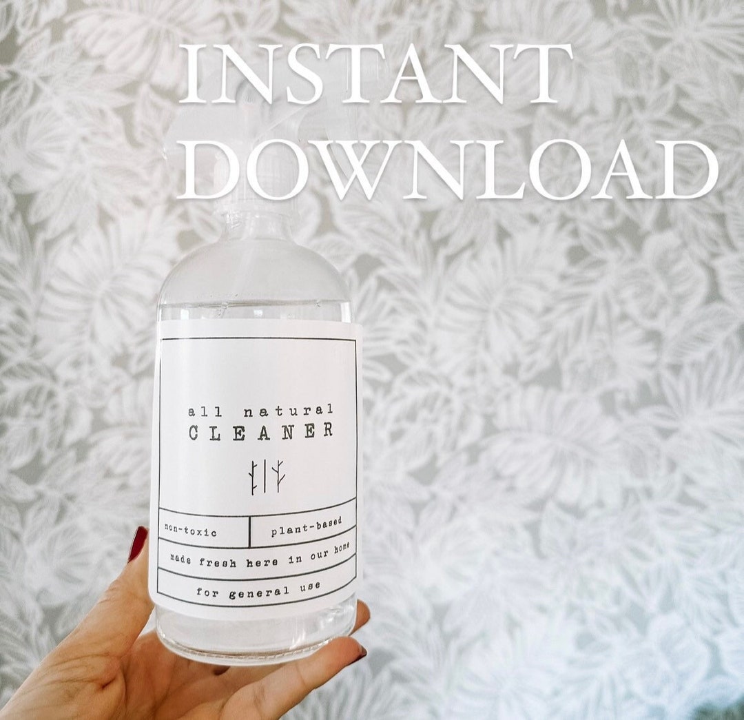 INSTANT DOWNLOAD DIGITAL All Purpose Cleaner Label Square - Etsy