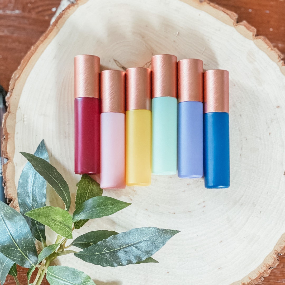 Pastels 10 Ml Matte Glass Essential Oil Roller Bottles - Etsy