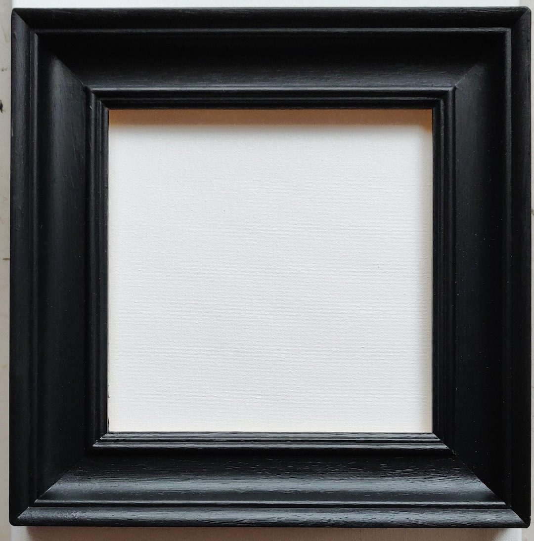 Black Wooden Frame for 8x8 Inch Canvas (202mmx202mm) | Oil Painting ...