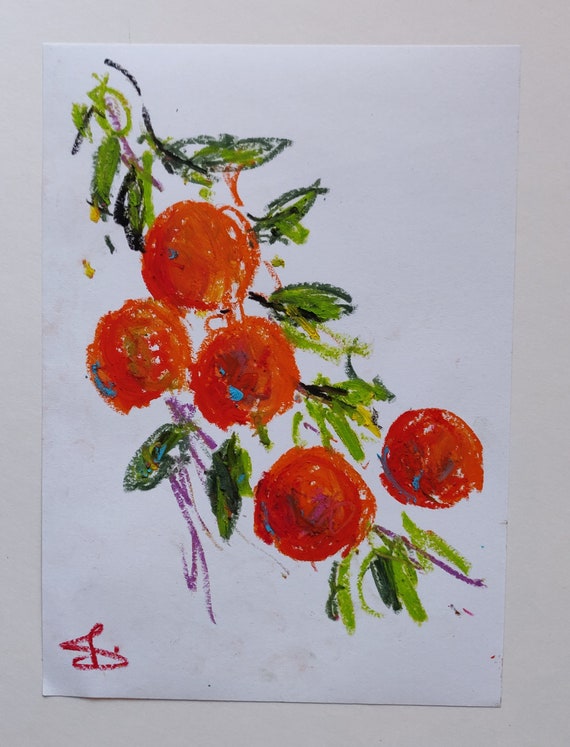 Orange Tree Flower Drawing