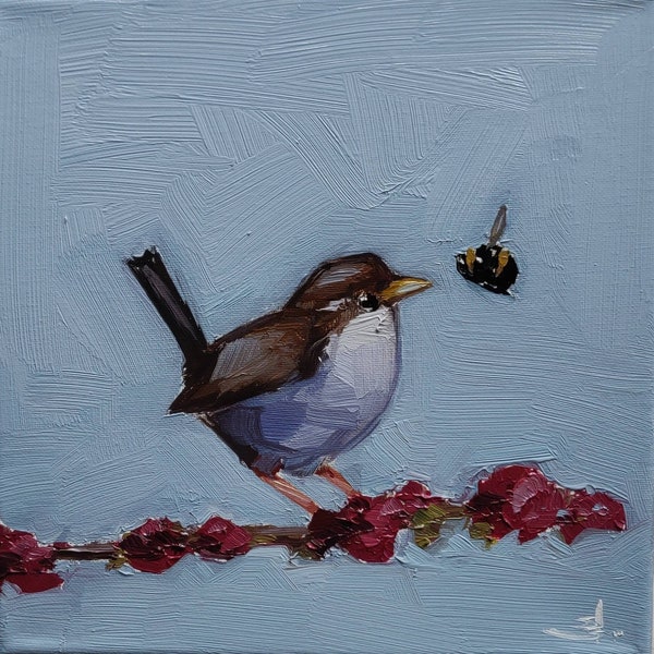 Wren Painting - Etsy