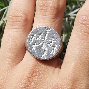 Maypole Wax Seal Signet Ring - Etsy