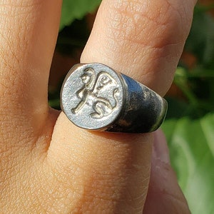 Sphinx Wax Seal Signet Ring - Etsy