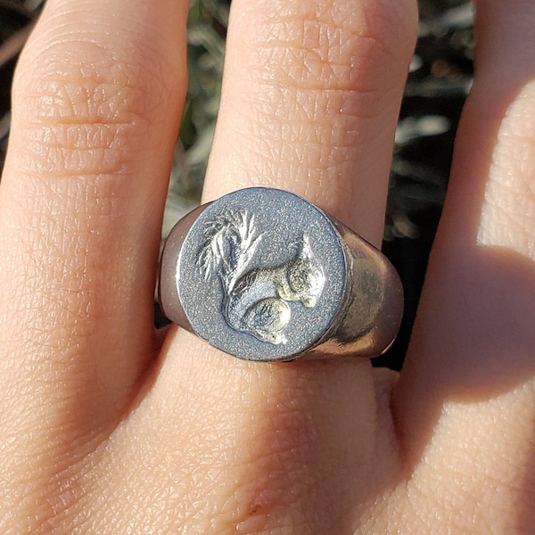 Squirrel Ring - Etsy