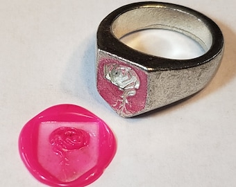 King Tut Cartouche Wax Seal Signet Ring - Etsy