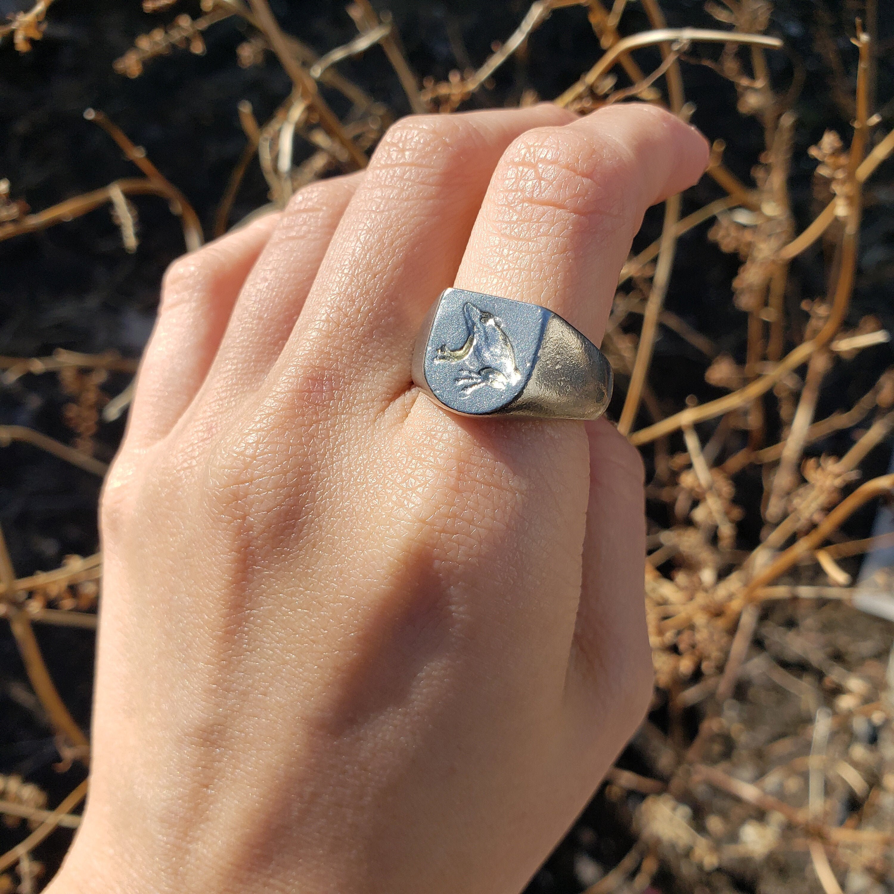 Frog wax seal signet ring | Etsy