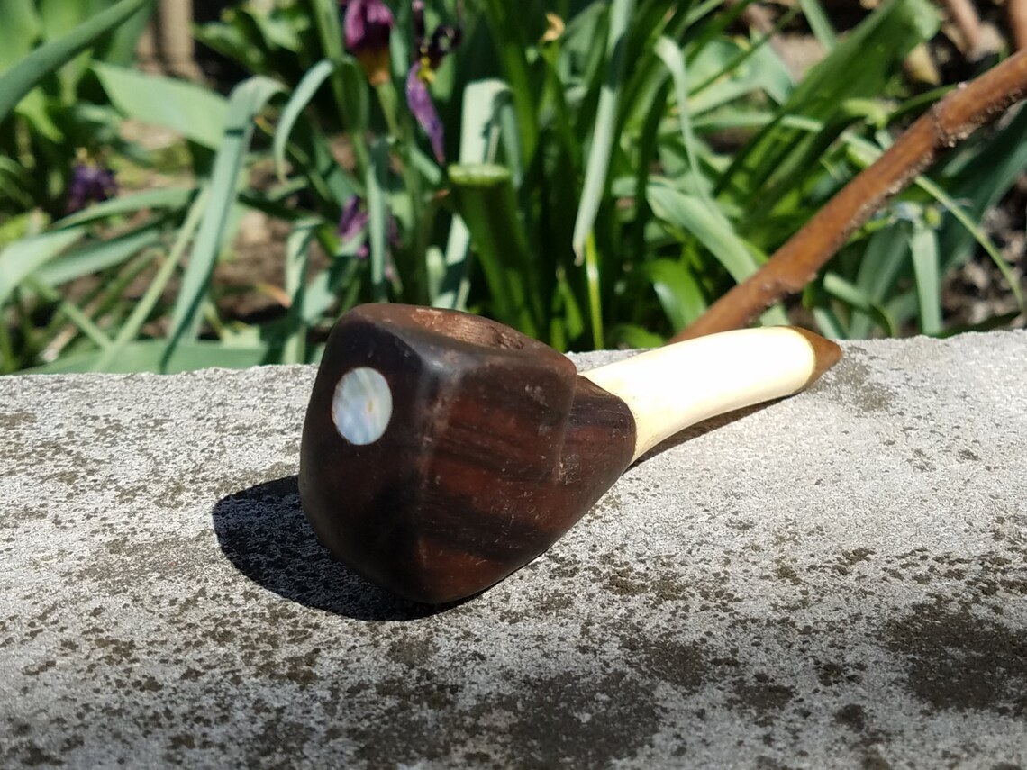 Ebony Pearl pipe | Etsy