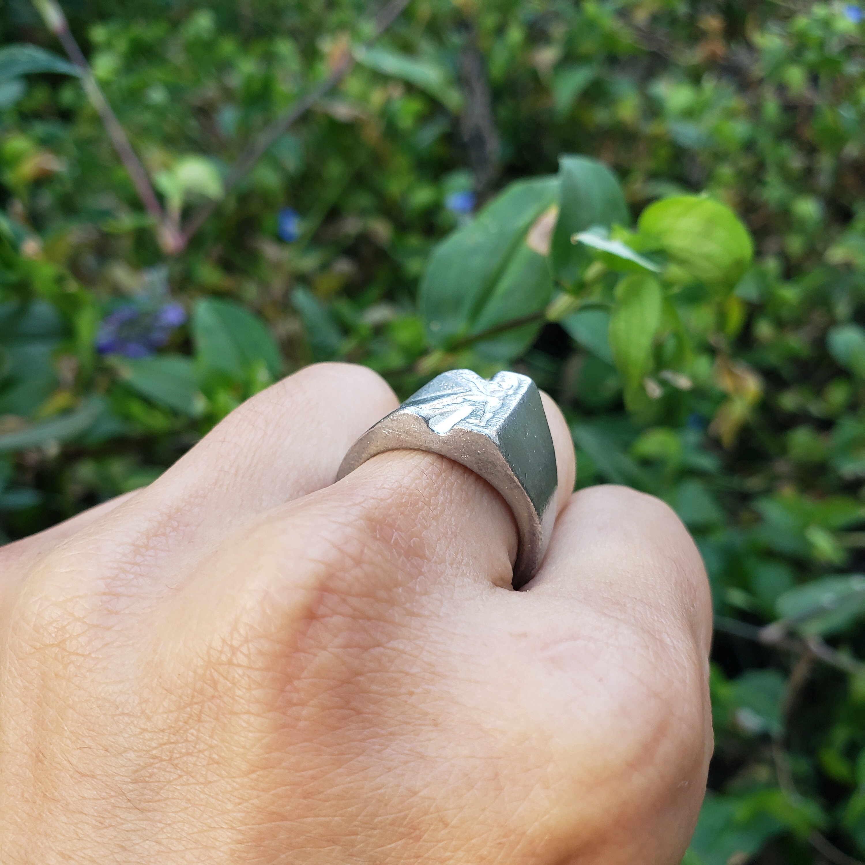 Body Letter "k" Wax Seal Signet Ring - Etsy