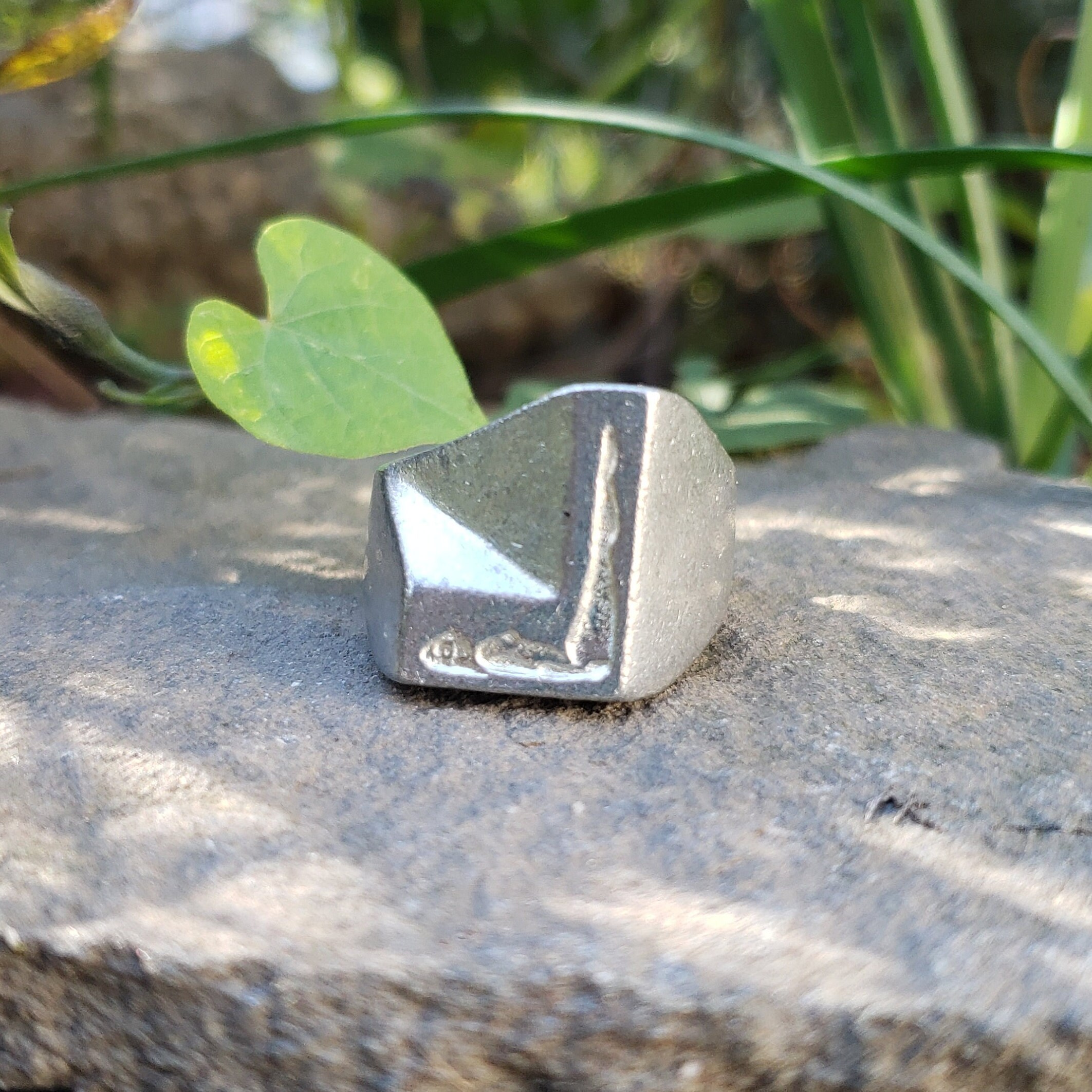 Body Letter "l" Wax Seal Signet Ring - Etsy