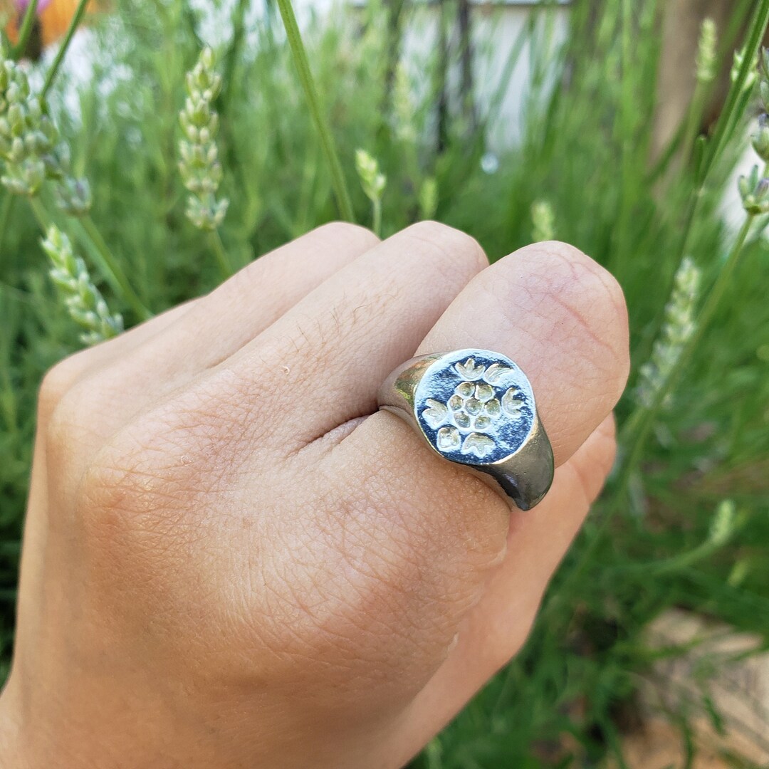 Tortoise Signet Ring - Etsy