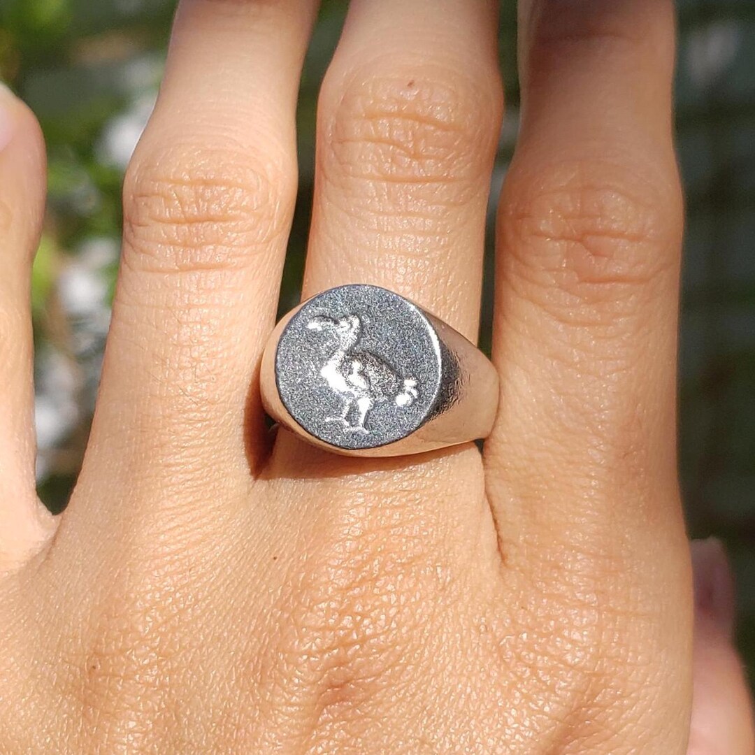Dodo Wax Seal Signet Ring - Etsy