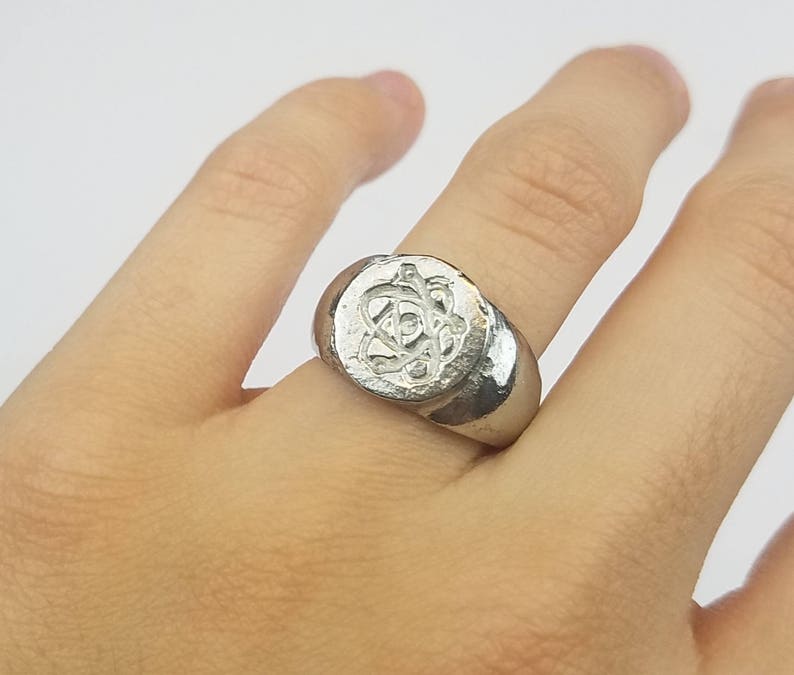 The Power of the Atom Wax Seal Signet Ring - Etsy