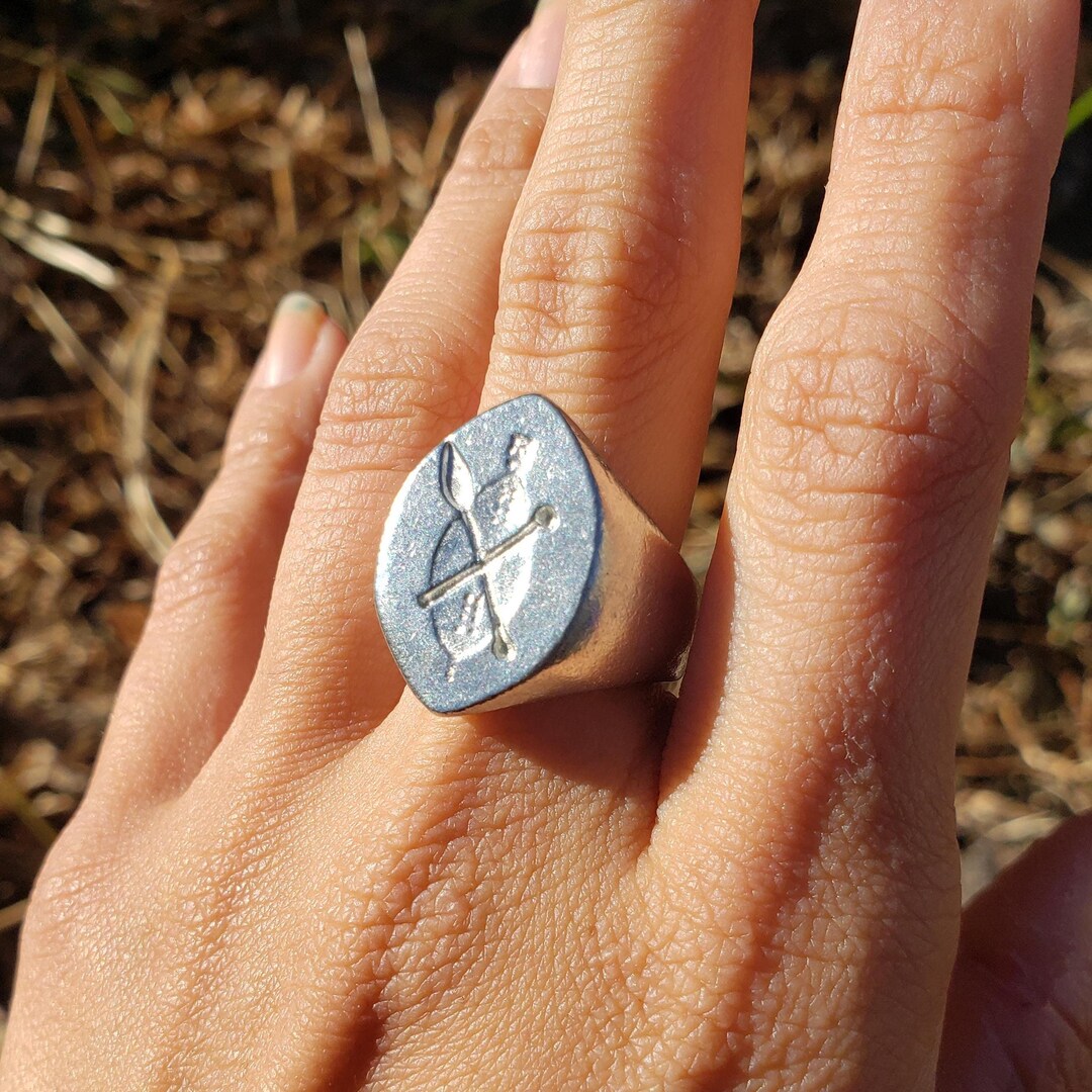 Zulu Warrior Weapons Wax Seal Signet Ring - Etsy