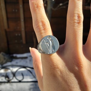 Death Memento Mori Wax Seal Signet Ring - Etsy