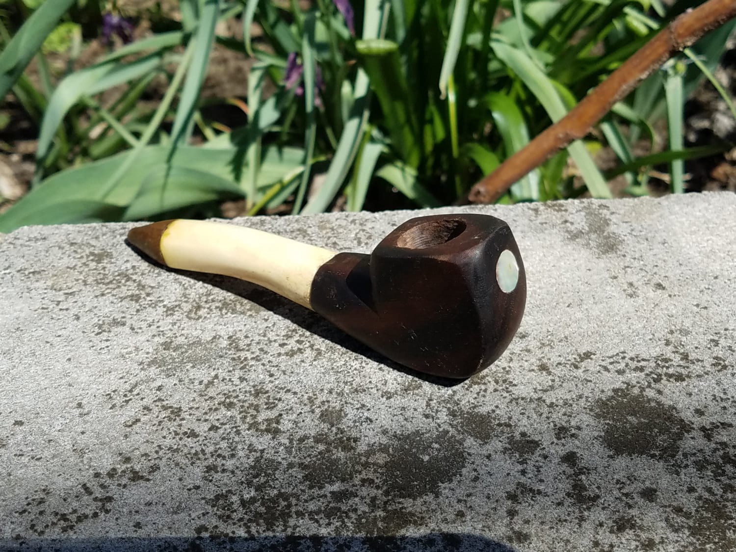 Ebony Pearl pipe | Etsy